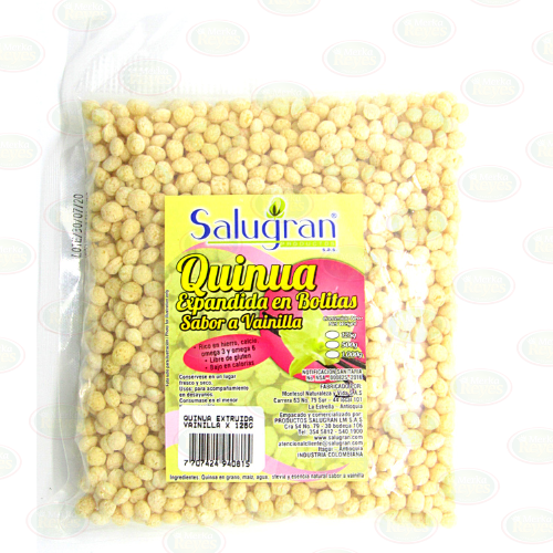 Quinoa Pop Extruida Vainilla - Salugran 125g | BRUNCH MARKET